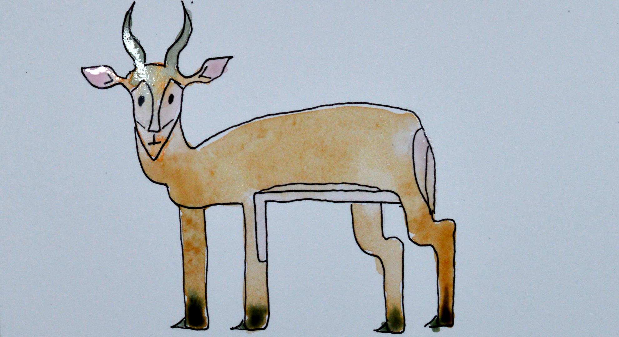 Wildlife of Africa – How to Draw a Cartoon Gazelle – Angelos T. Zois